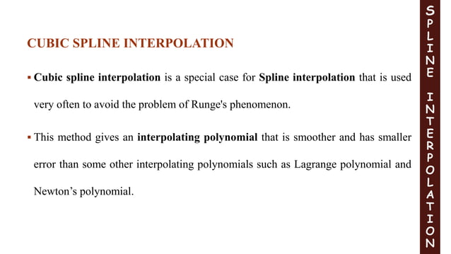 Interpolation and its applications | PPTX