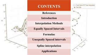 Interpolation and its applications | PPTX