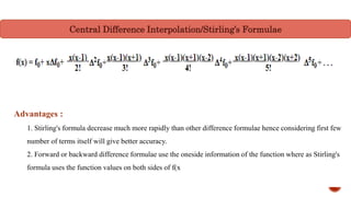 Interpolation and its applications | PPTX