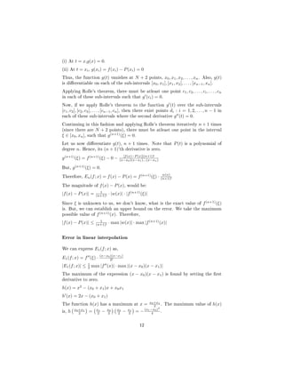 Interpolation techniques - Background and implementation | PDF
