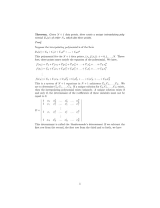 Interpolation techniques - Background and implementation | PDF