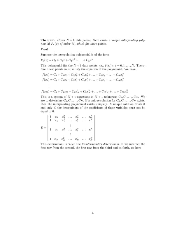Interpolation techniques - Background and implementation | PDF