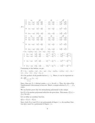 Interpolation techniques - Background and implementation | PDF