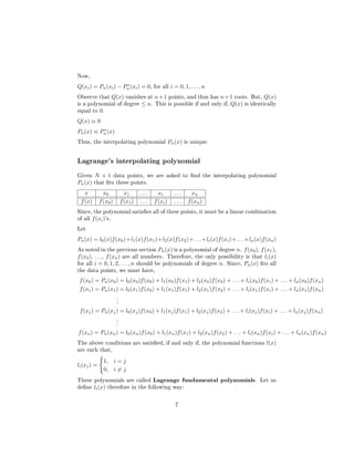 Interpolation techniques - Background and implementation | PDF