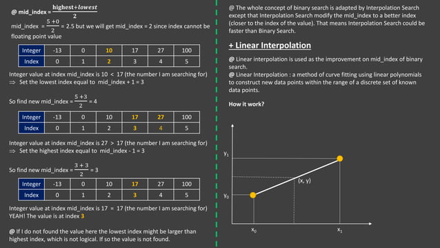 Interpolation search | PPT