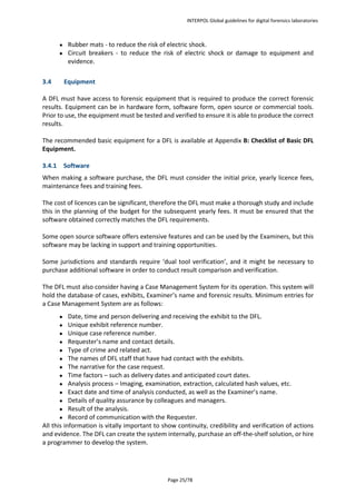 Interpol dfl global_guidelinesdigitalforensicslaboratory | PDF