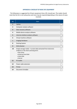 Interpol dfl global_guidelinesdigitalforensicslaboratory | PDF