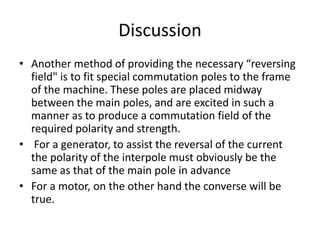Interpoles of dc generetors | PPSX