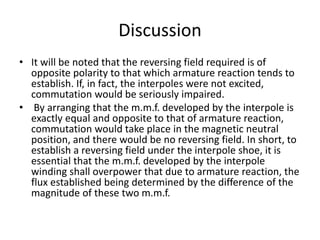 Interpoles of dc generetors | PPSX