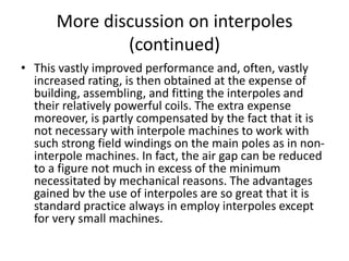Interpoles of dc generetors | PPSX