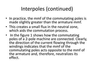 Interpoles of dc generetors | PPSX