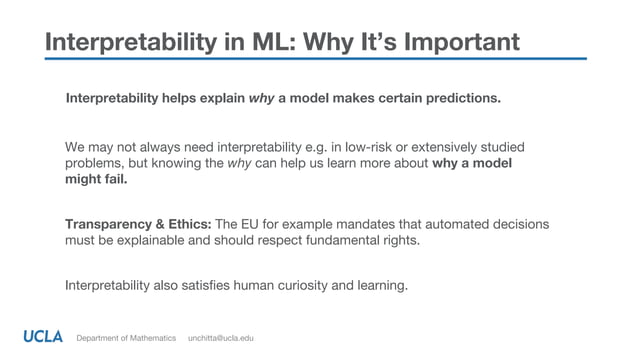 Interpretability in ML & Sparse Linear Regression | PPT Interpretability in ML & Sparse Linear Regression | PPT