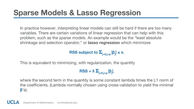 Interpretability in ML & Sparse Linear Regression | PPT Interpretability in ML & Sparse Linear Regression | PPT