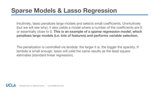 Interpretability in ML & Sparse Linear Regression | PDF | Technology & Computing