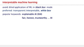 Interpretable machine-learning (in endocrinology and beyond) | PPT
