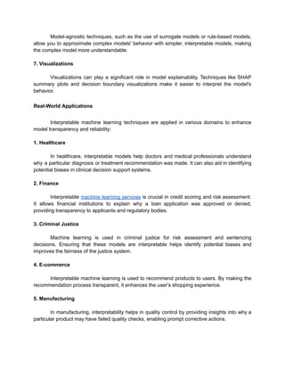 Interpretable Machine Learning_ Techniques for Model Explainability. | PDF
