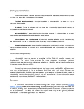 Interpretable Machine Learning_ Techniques for Model Explainability. | PDF