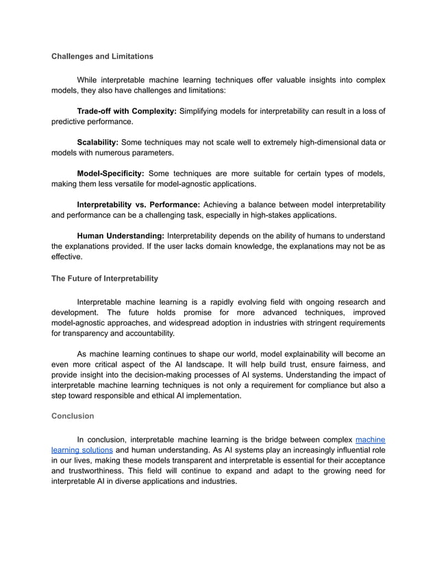 Interpretable Machine Learning_ Techniques for Model Explainability. | PDF