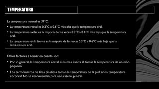 interpretación de signos vitales para revisión medica | PPTX