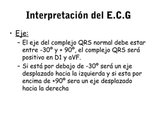 Interpretación del electrocardiograma | PPT