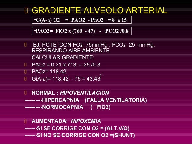 Interpretacion gases arteriales ph sanguineo