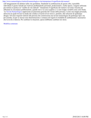 Interpretare il significato_dei_numeri | PDF