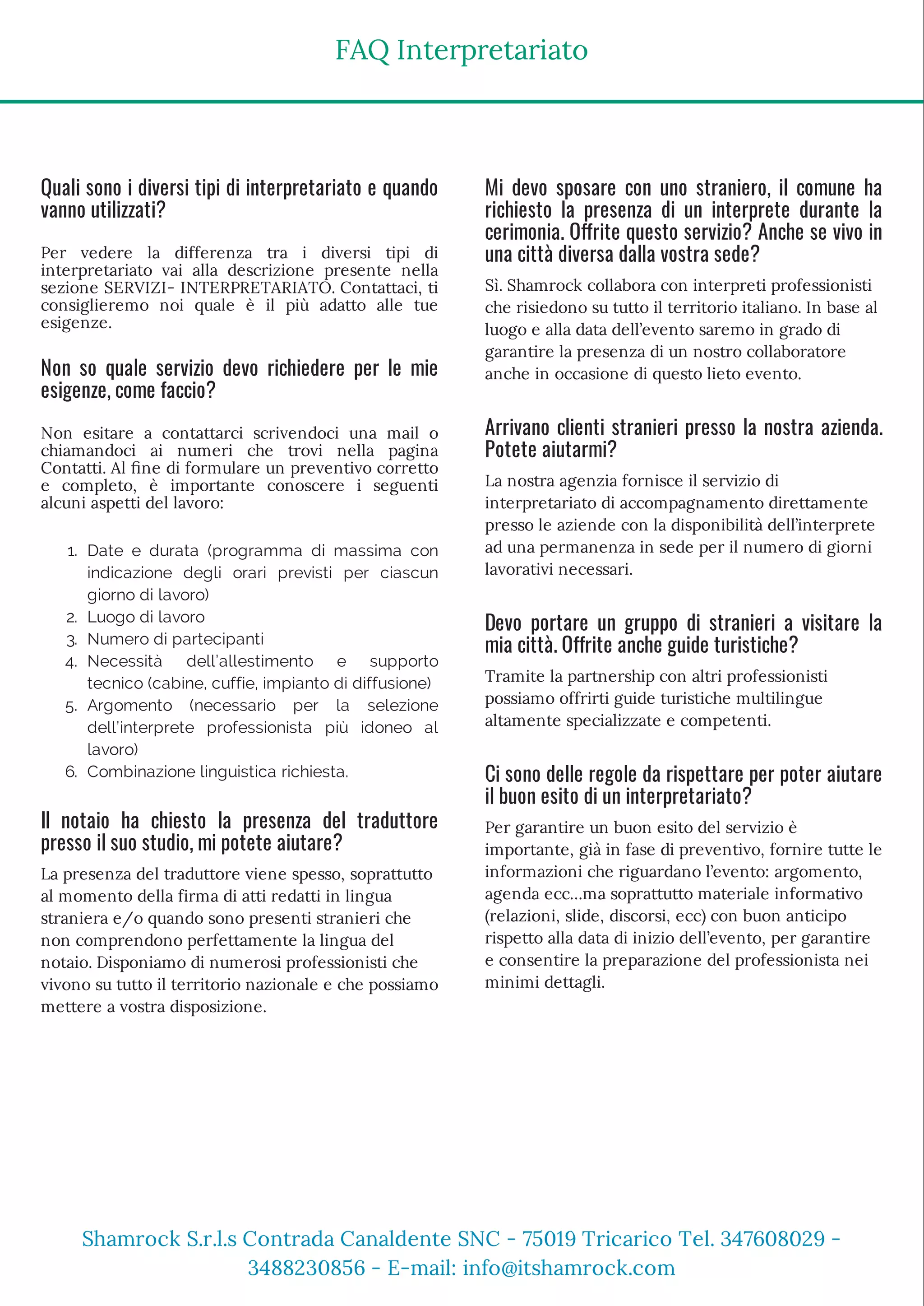 Interpretariato | PDF