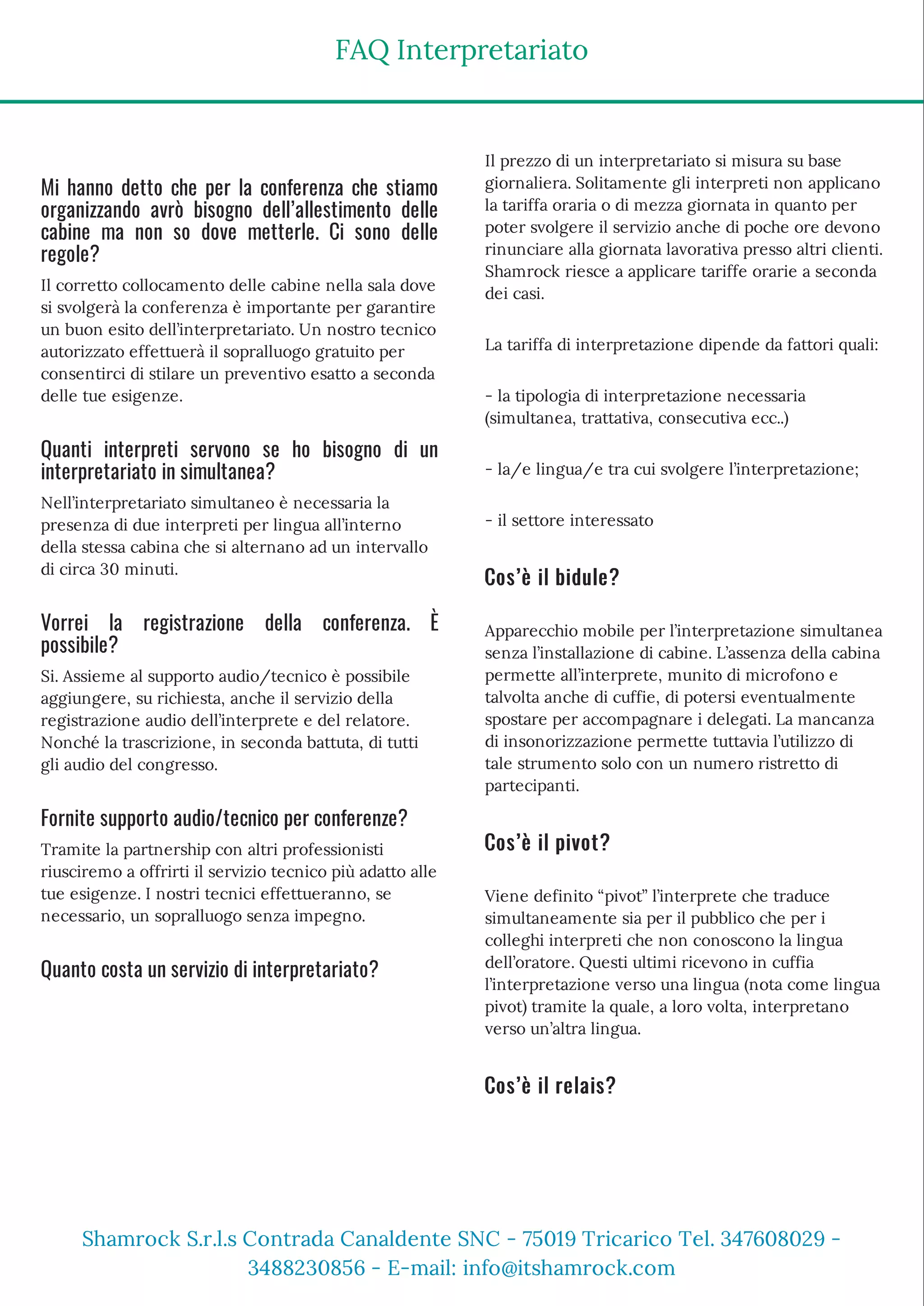 Interpretariato | PDF