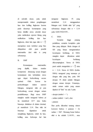 Interpretasi dari simbol π | DOCX