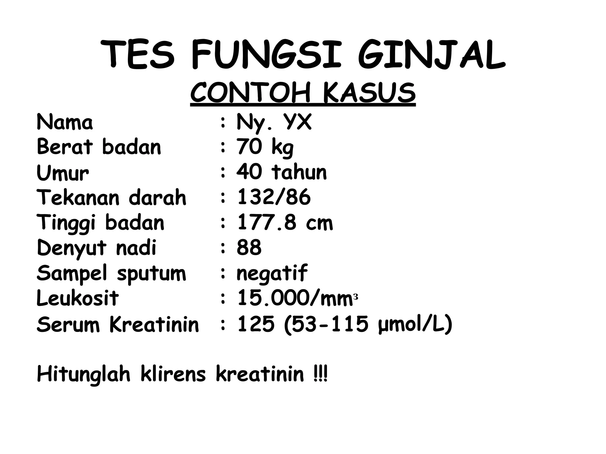 Interpretasi data laboratorium 4 | PPTX