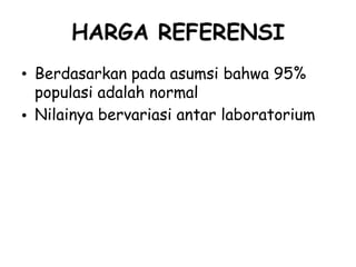 Interpretasi data laboratorium 4 | PPTX