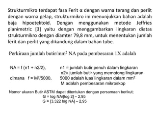 Interpretasi strukturmikro baja | PPTX