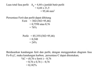 Interpretasi strukturmikro baja | PPTX