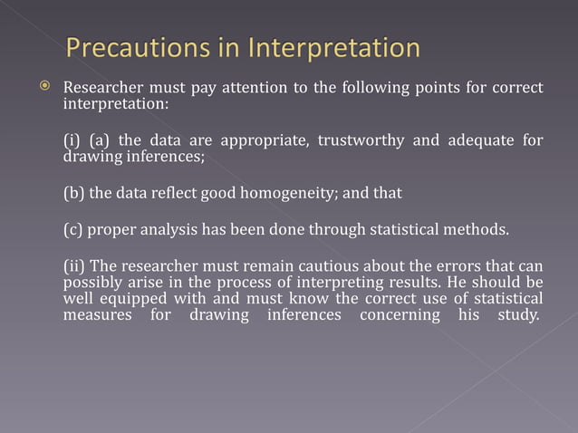 Interpretation of report writing | PPT | Science