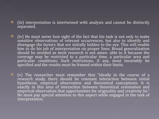 Interpretation of report writing | PPT | Science