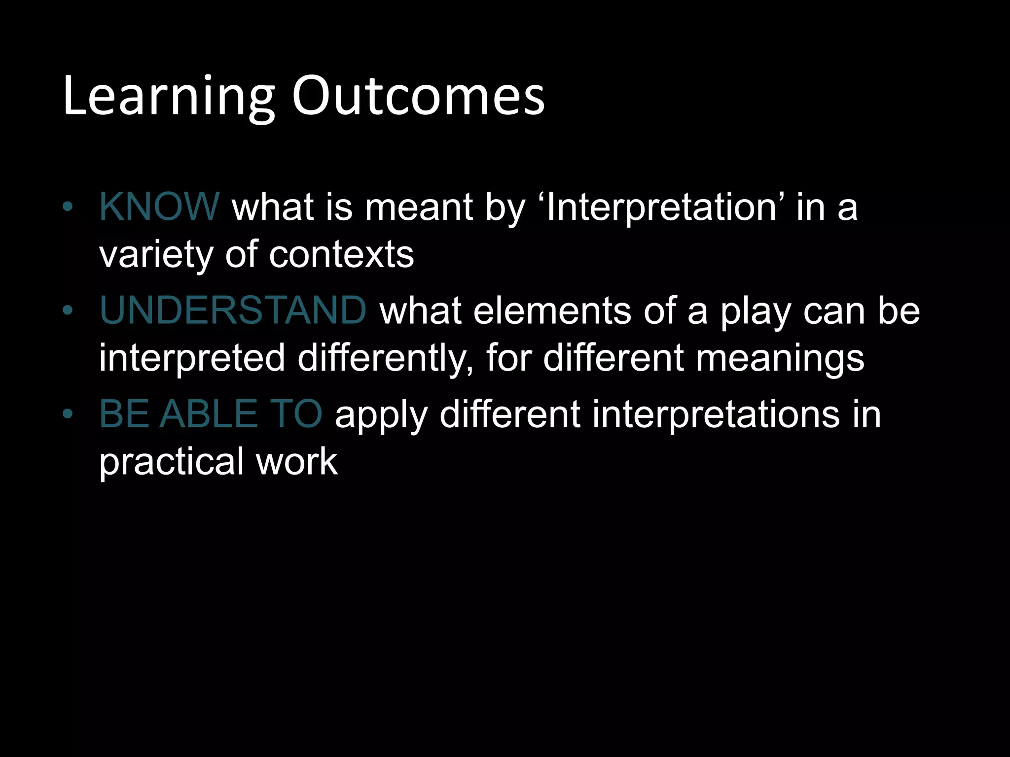 Interpretation | PPTX