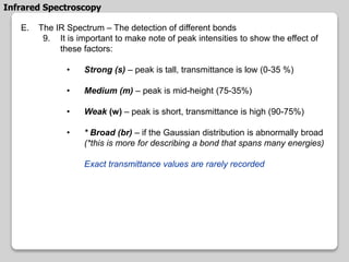 IR Spectra Interpretation | PPTX