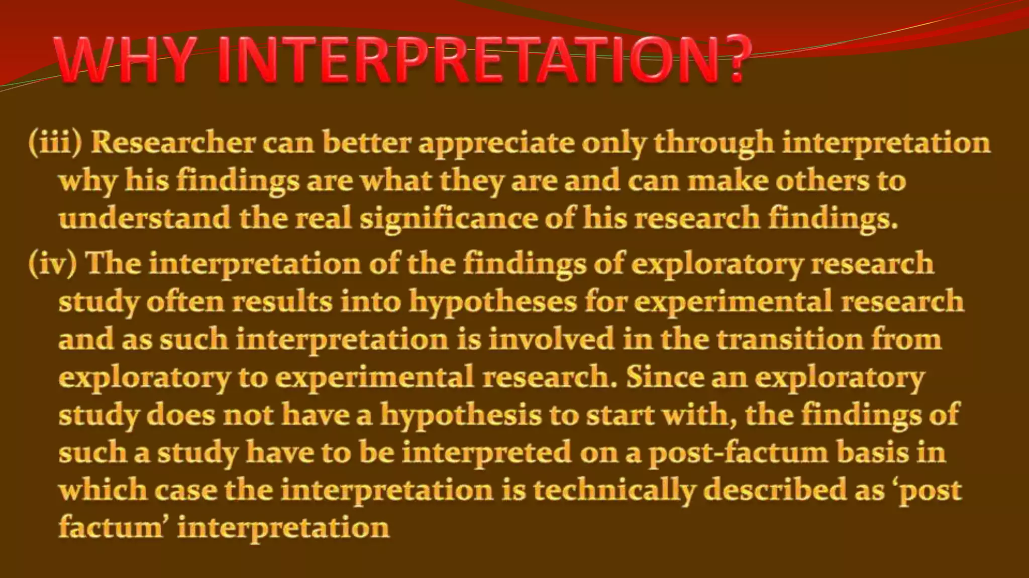 Interpretation - Meaning, Techniques and Precautions | PPTX