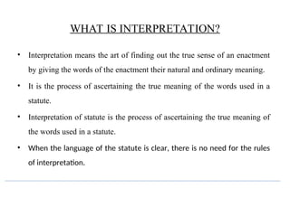 interpretation act opf indiamn affairs.ppt