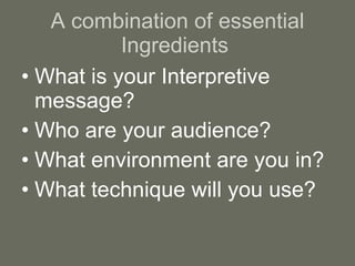 Interpretation Principles And Techniques | PPT