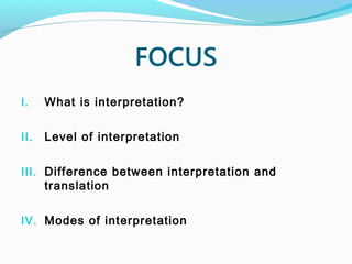 Interpretation | PPT