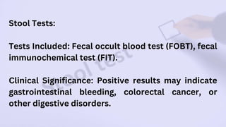 Interpretation and Clinical Significance of some Clinical Laboratory ...