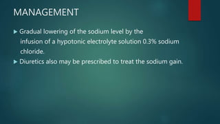 Interpretation and correction of given electrolyte abnormality | PPTX