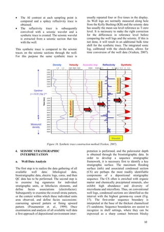 Interpretation and recognition of depositional systems using seismic data | PDF