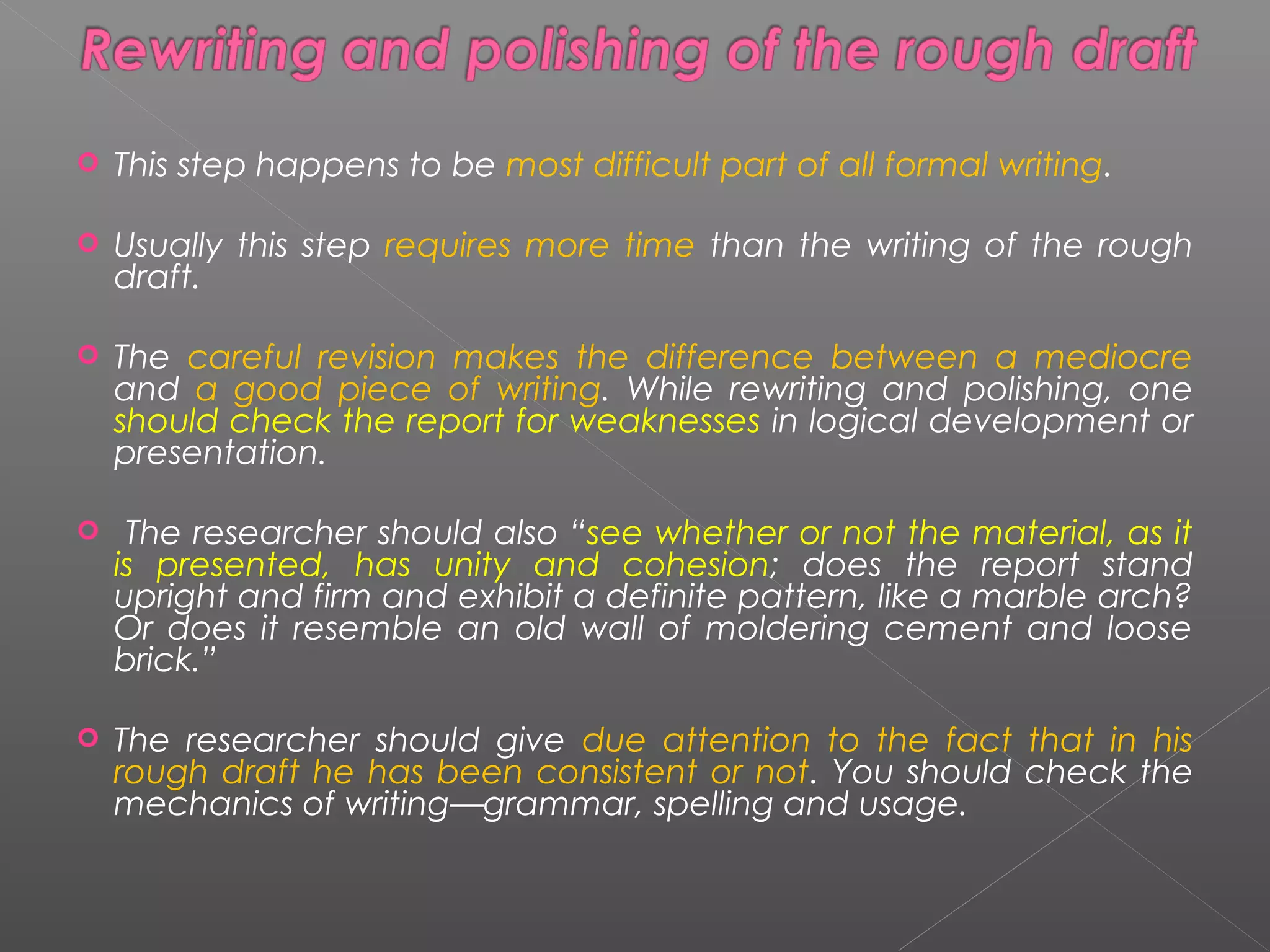 Interpretation and Report writing | PPT