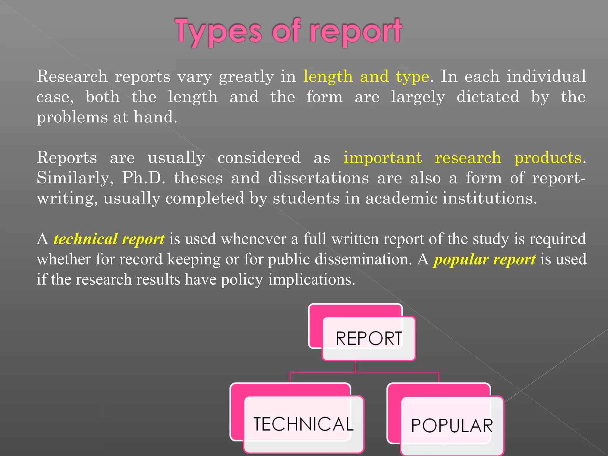 Interpretation and Report writing | PPT