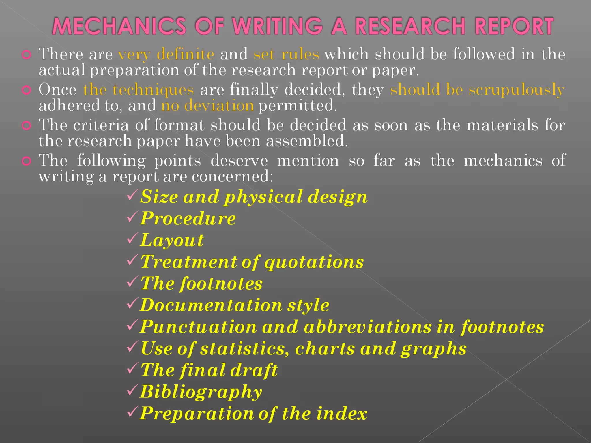 Interpretation and Report writing | PPT