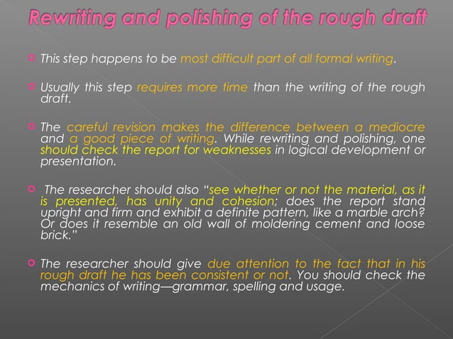 Interpretation and Report writing | PPT | Education
