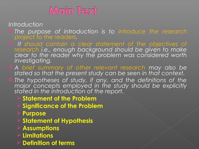 Interpretation and Report writing | PPT | Education