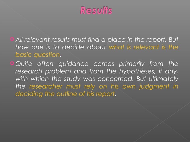 Interpretation and Report writing | PPT | Education